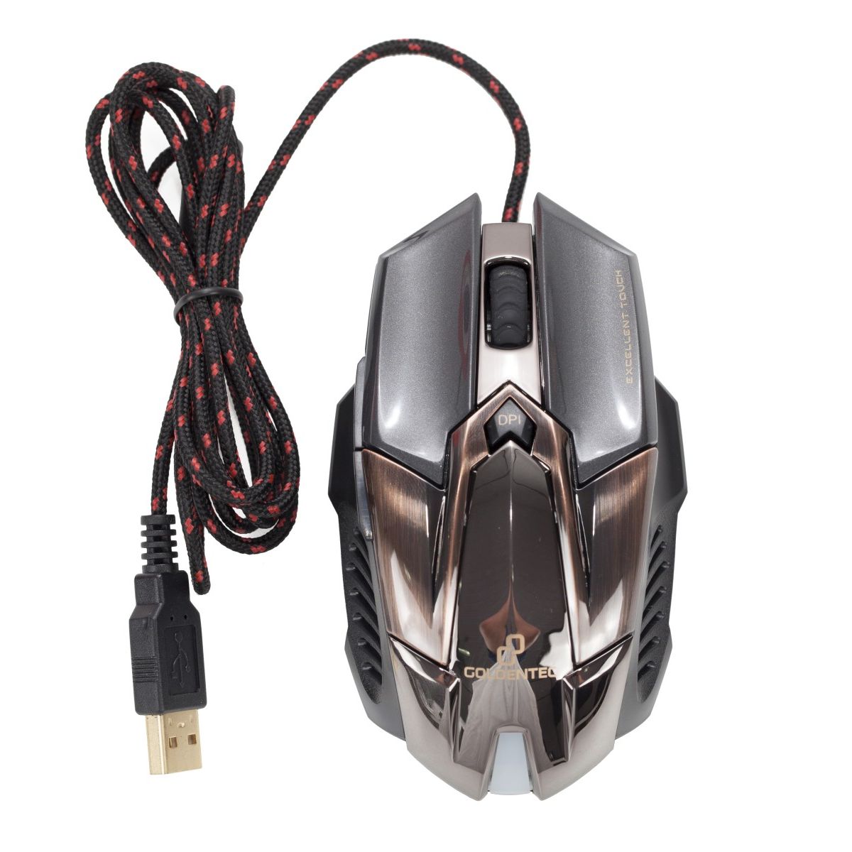 Mouse Gamer 2000 DPI Goldentec GT Power Gamer Plus MGT4X - lojaibyte