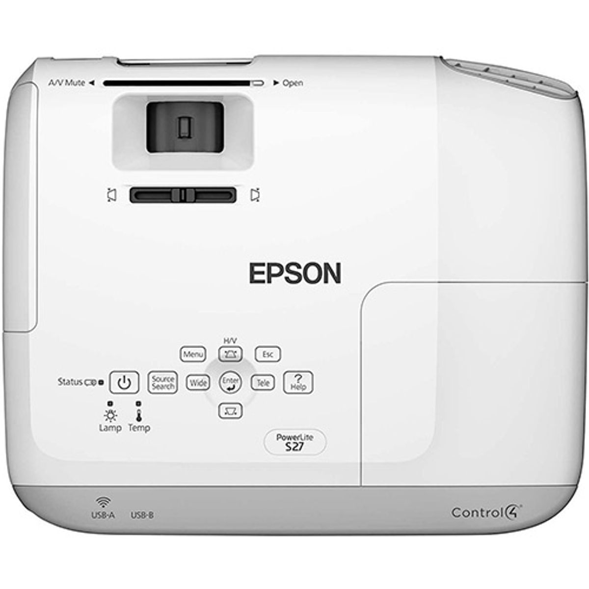 Projetor Epson Powerlite S27 3LCD 2700 Lumens Wireless Ready - lojaibyte