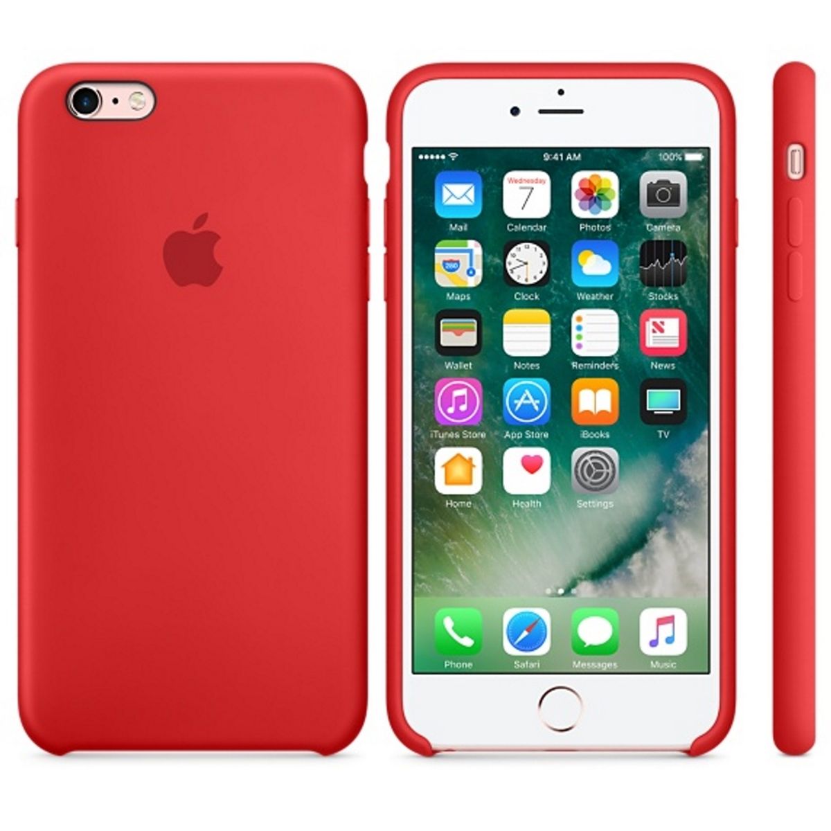 Capa em Silicone para iPhone 6S Vermelha - Apple (MKY32BZ/A) - lojaibyte