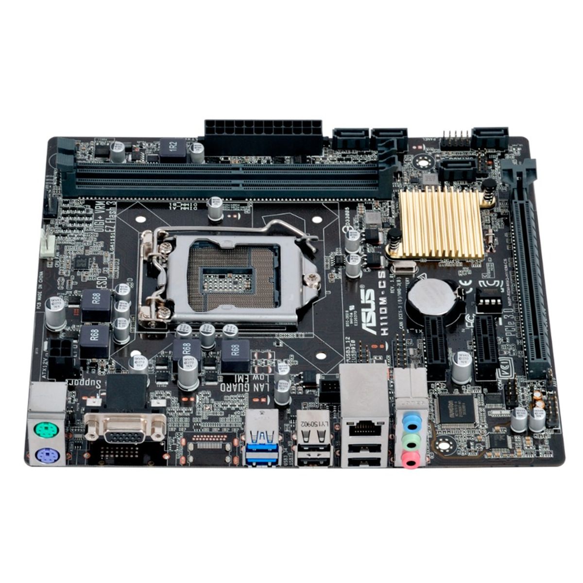 Placa Mãe Asus H110M-CS/BR LGA 1151 DDR4 - lojaibyte