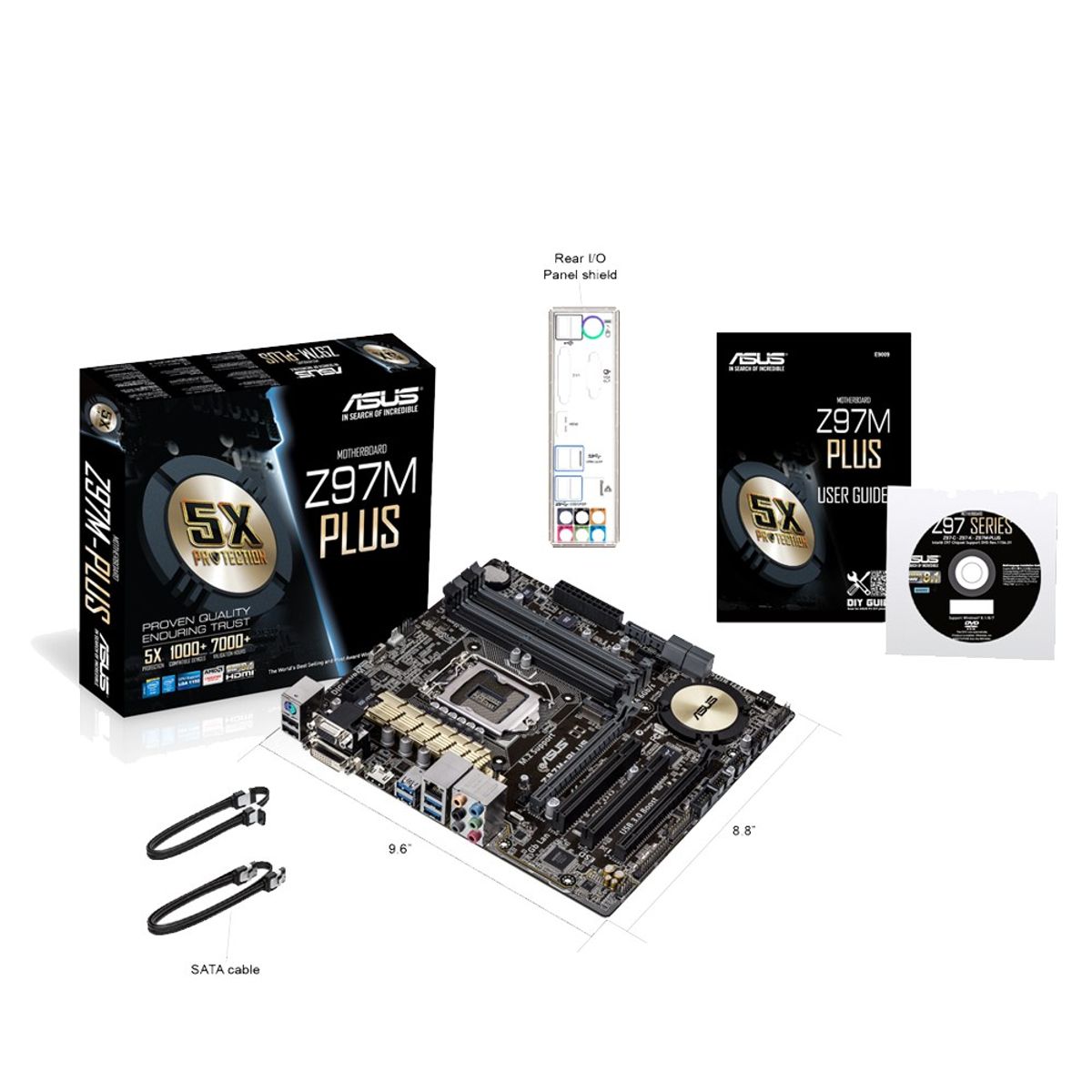 Placa Mãe ASUS Intel Z97M-PLUS/BR LGA1150 - lojaibyte