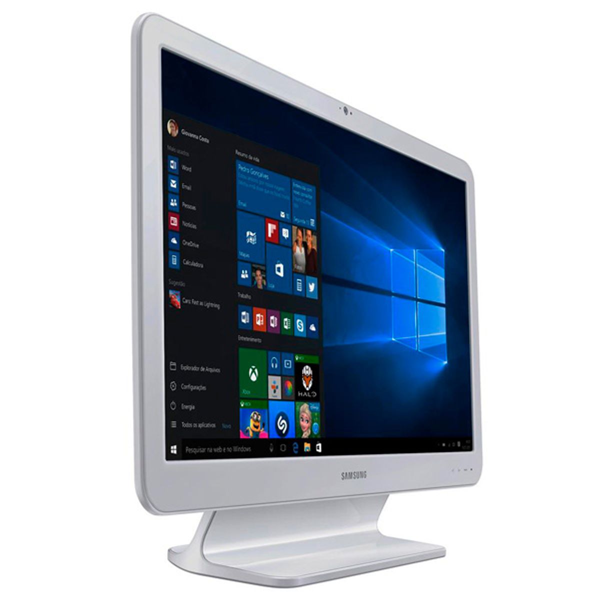 Computador Samsung All in One 4GB 500GB Tela Full HD 21.5" - lojaibyte
