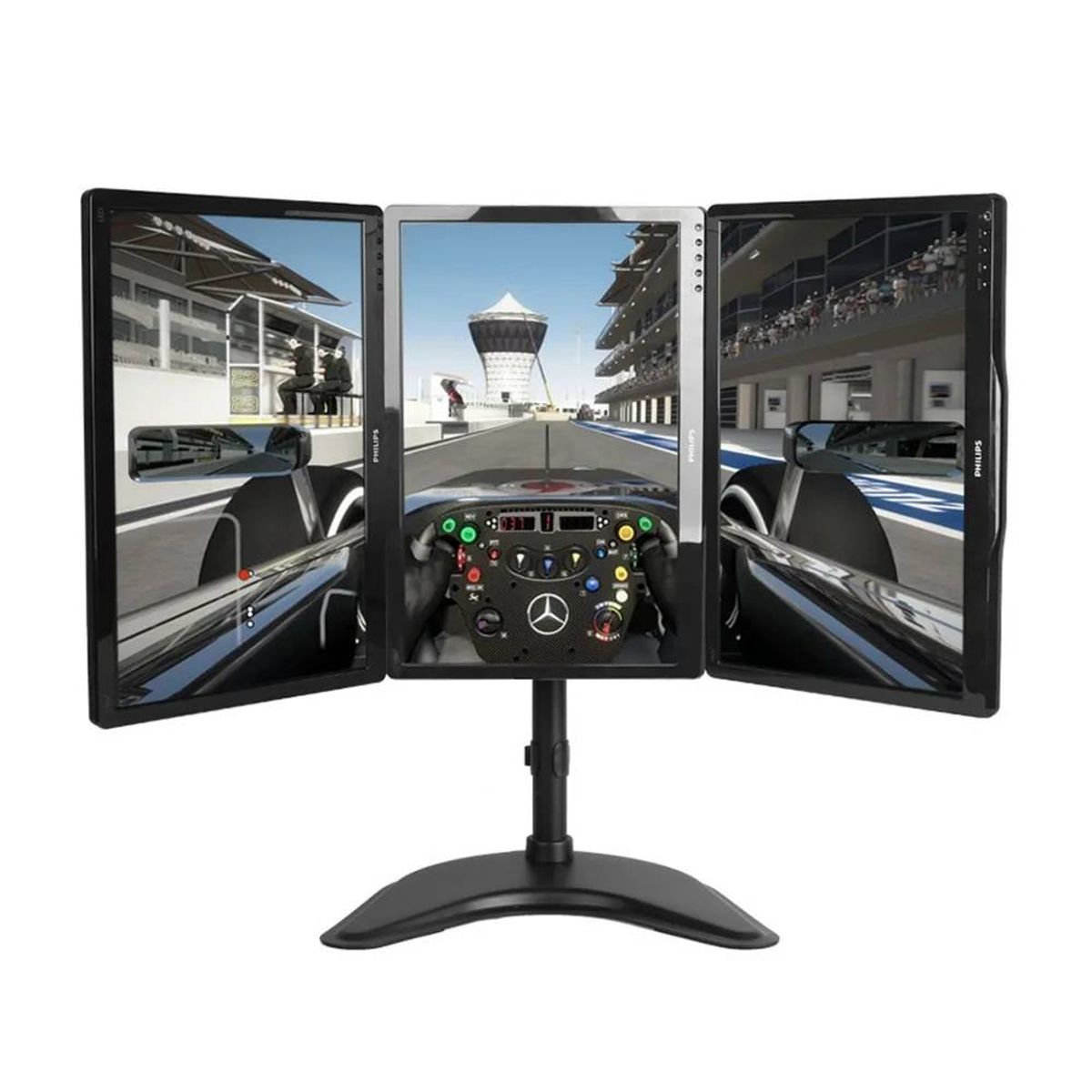 Suporte Articulado para 3 Monitores de 13" a 27" ELG T1236N - lojaibyte