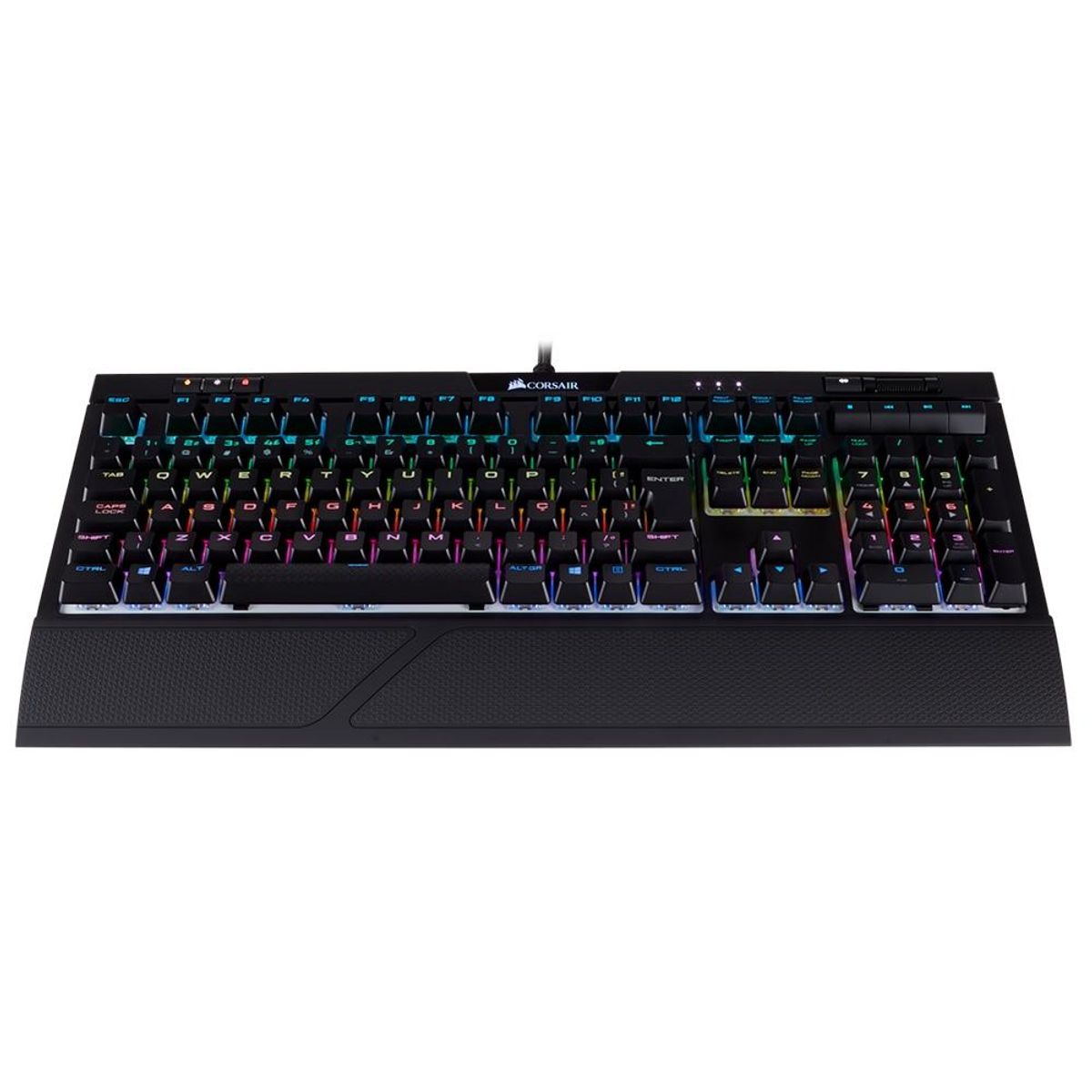 Teclado Gamer Corsair Strafe MK.2 RGB Switch Cherry MX Red - lojaibyte