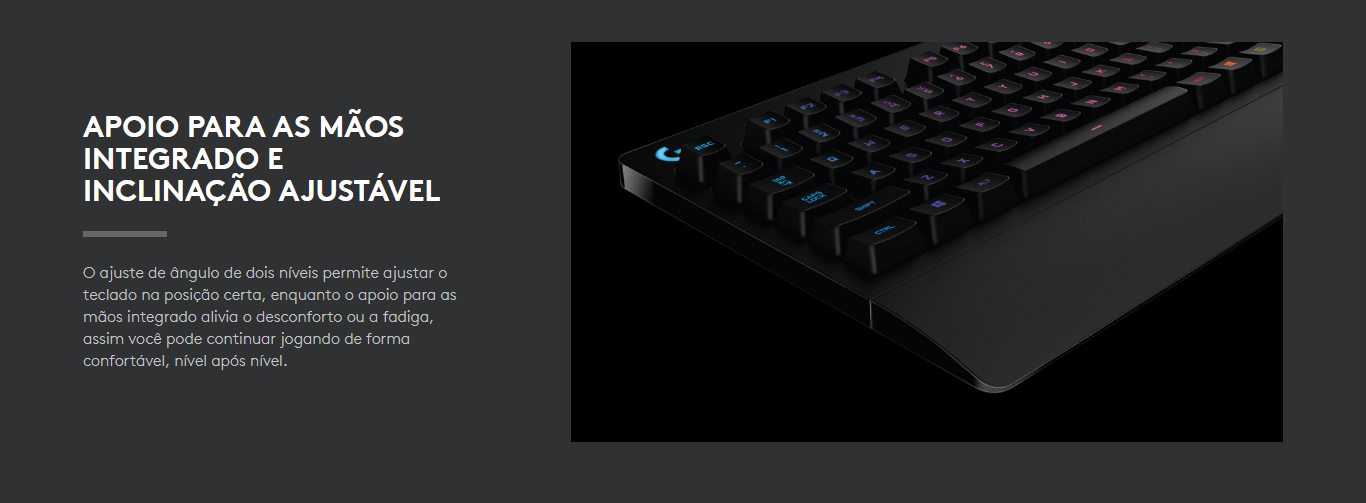Teclado Gamer Logitech G213 Prodigy, RGB, ABNT2 - 920-009438 - lojaibyte