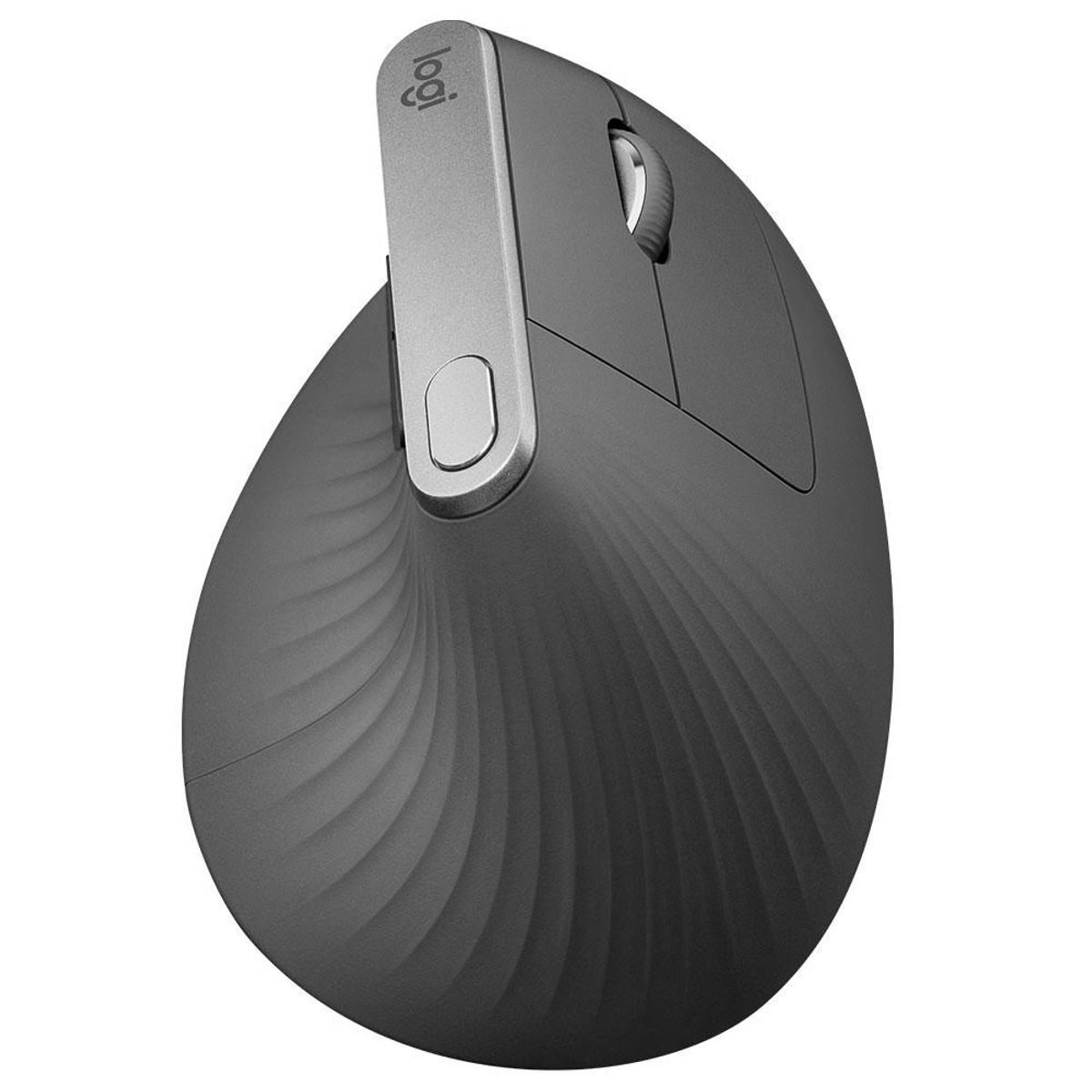 Mouse Logitech MX Vertical Sem Fio Recarregável Tecnologia Flow ...
