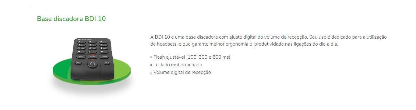 Telefone Headset com Base Discadora Intelbras HSB50 Preto - Ibyte Atacado