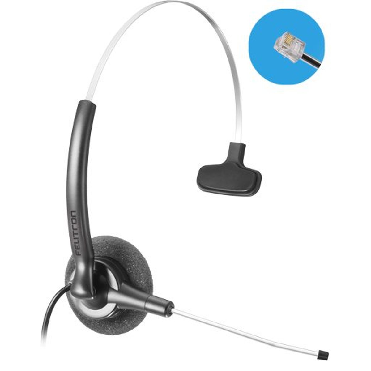 Telefone Headset Felitron S8010 Preto - lojaibyte