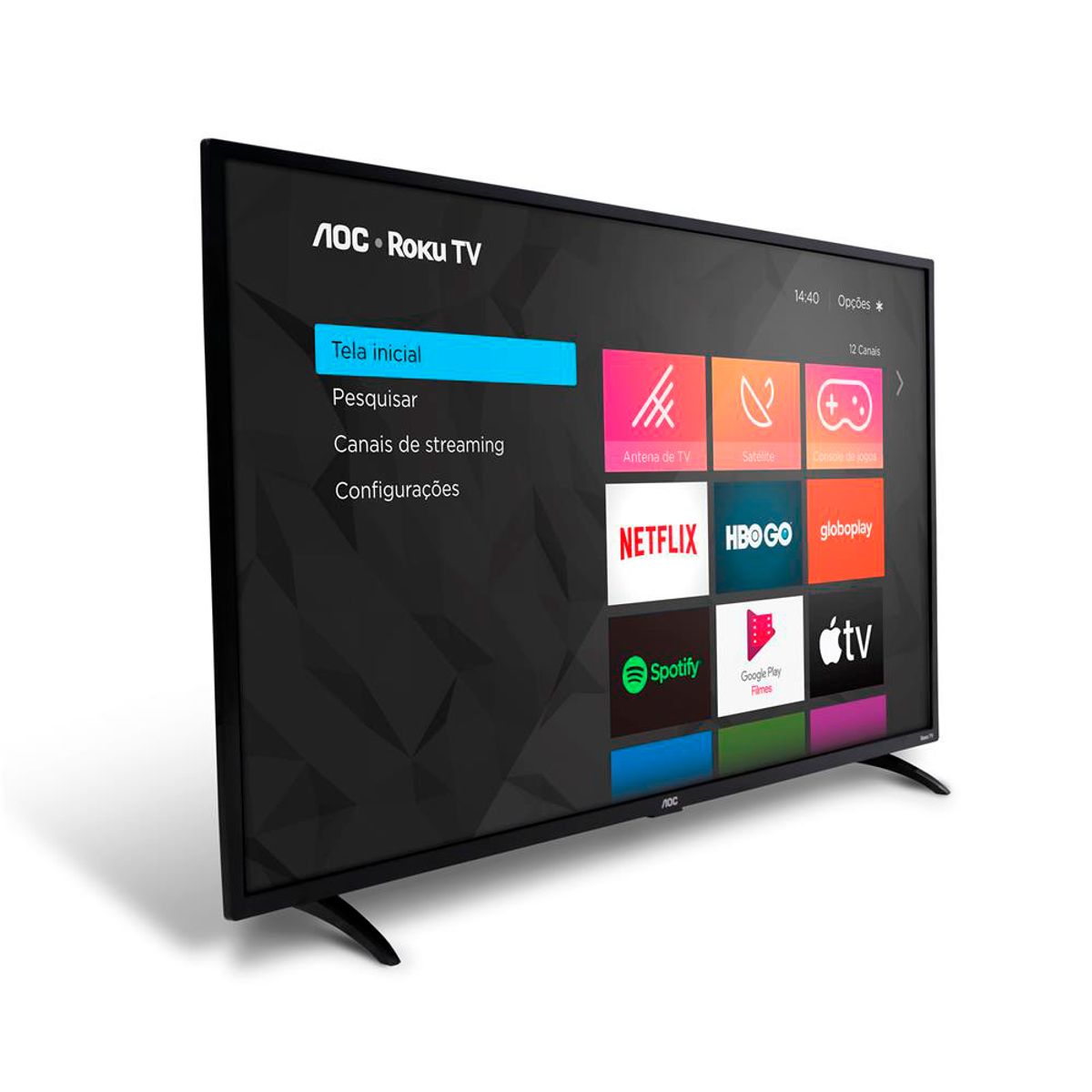 Smart Tv 32" AOC LED Roku Mobile, Wi-fi / HDMI / USB 32S5195/78 - lojaibyte