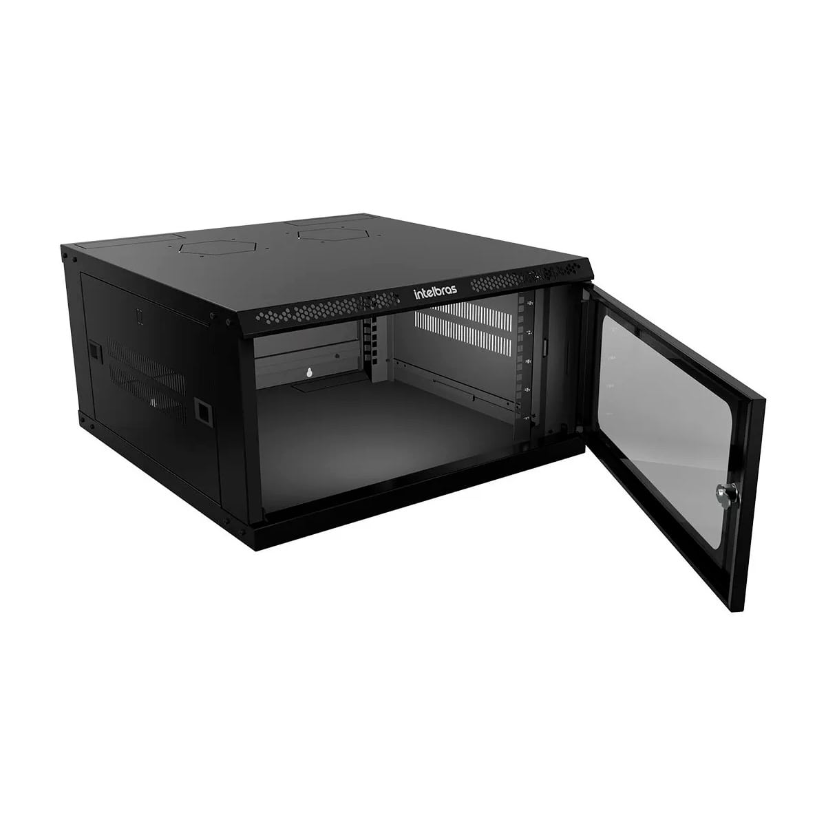 Mini Rack Intelbras 19" de parede 5U 570mm MRD 557 - lojaibyte