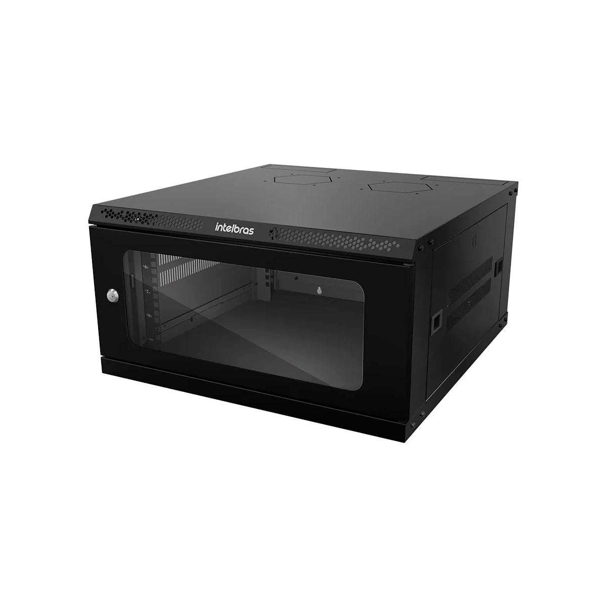 Mini Rack Intelbras 19" de parede 5U 570mm MRD 557 - lojaibyte