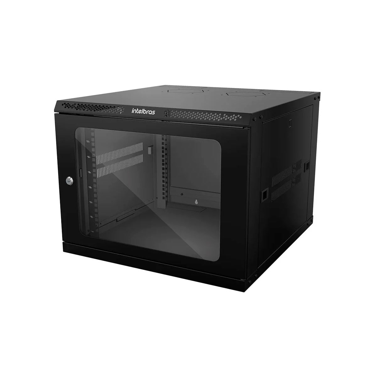 Mini Rack Intelbras 19", Desmontável 8U 570mm - lojaibyte