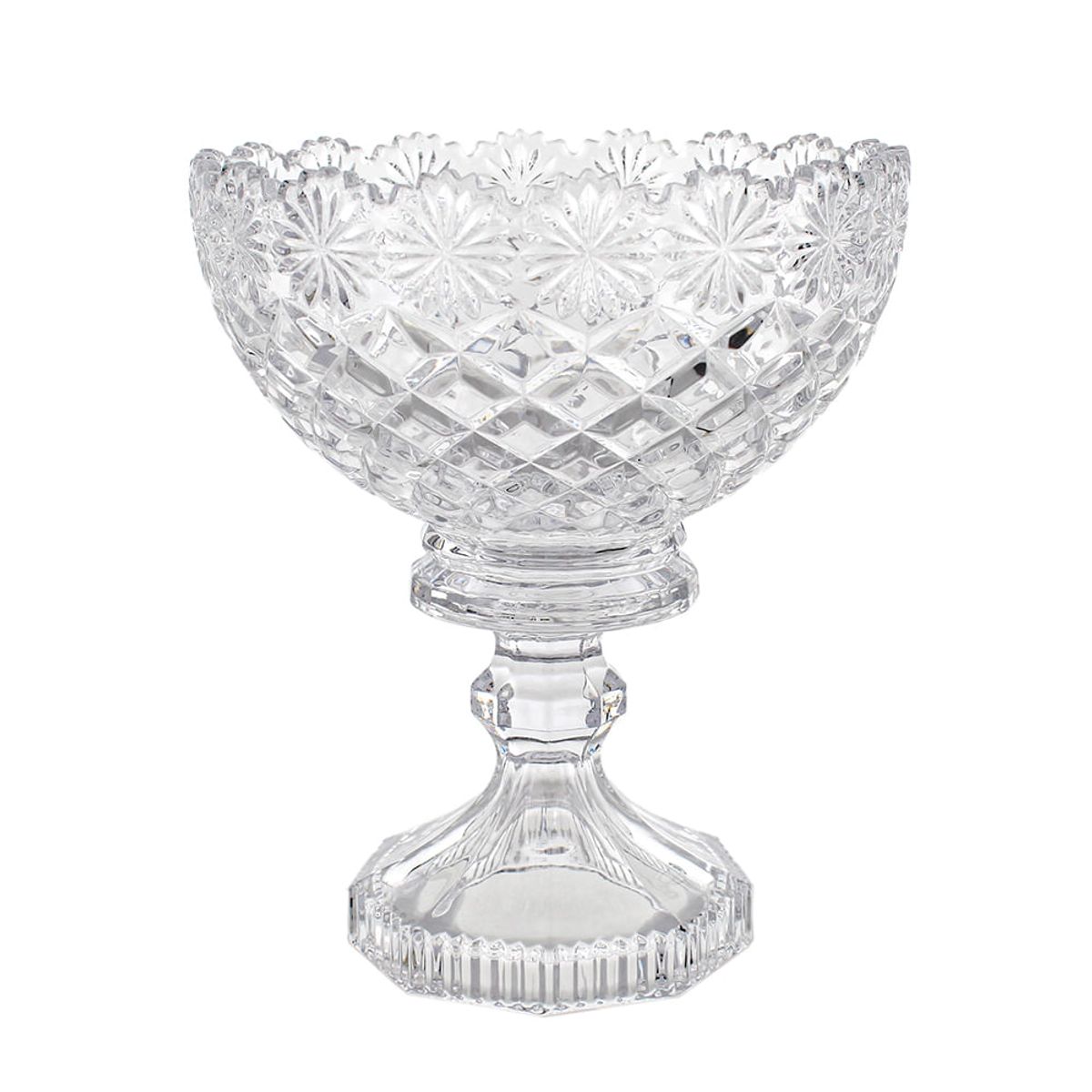 Centro de mesa com pé diamond 20x24cm Lyor - lojaibyte