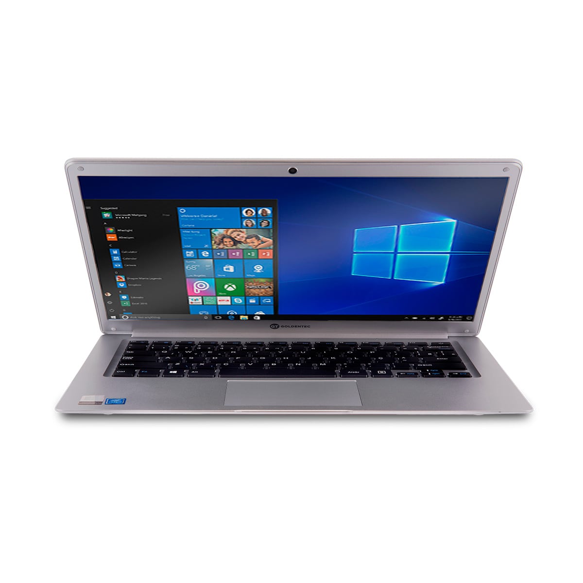 Notebook GT Silver Intel Dual-Core 4GB SSD 64GB 14" Win 10 - lojaibyte