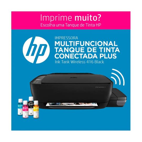 🖨️ Impressora HP Ink Tank Wireless 416 com Scanner - lojaibyte