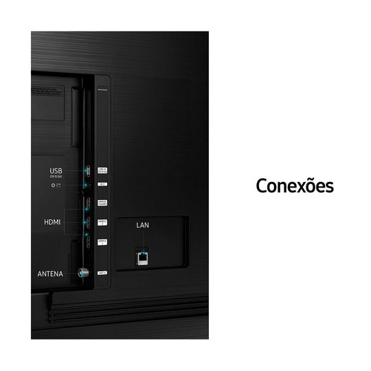 Smart TV 60" 4K Samsung 60AU7700 Crystal 4K Alexa - lojaibyte