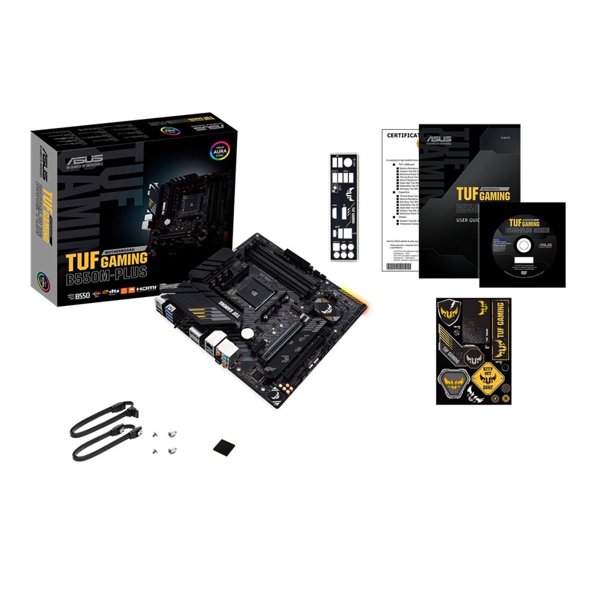 Placa-Mãe Asus TUF Gaming B550M-Plus 2x M.2 mATX DDR4 AMD - lojaibyte