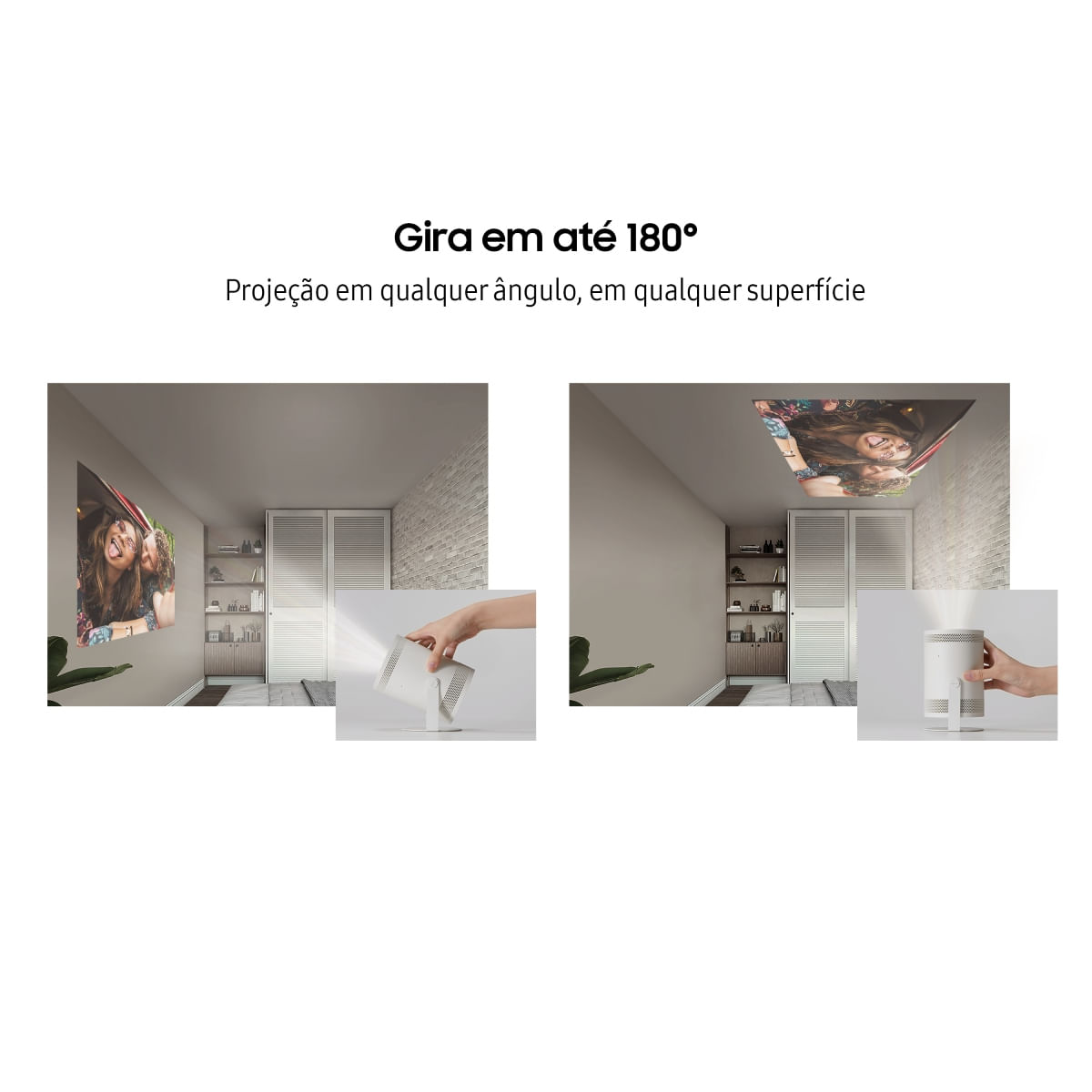 Projetor Smart Portátil 30 a 100" Full HD Samsung Freestyle - lojaibyte