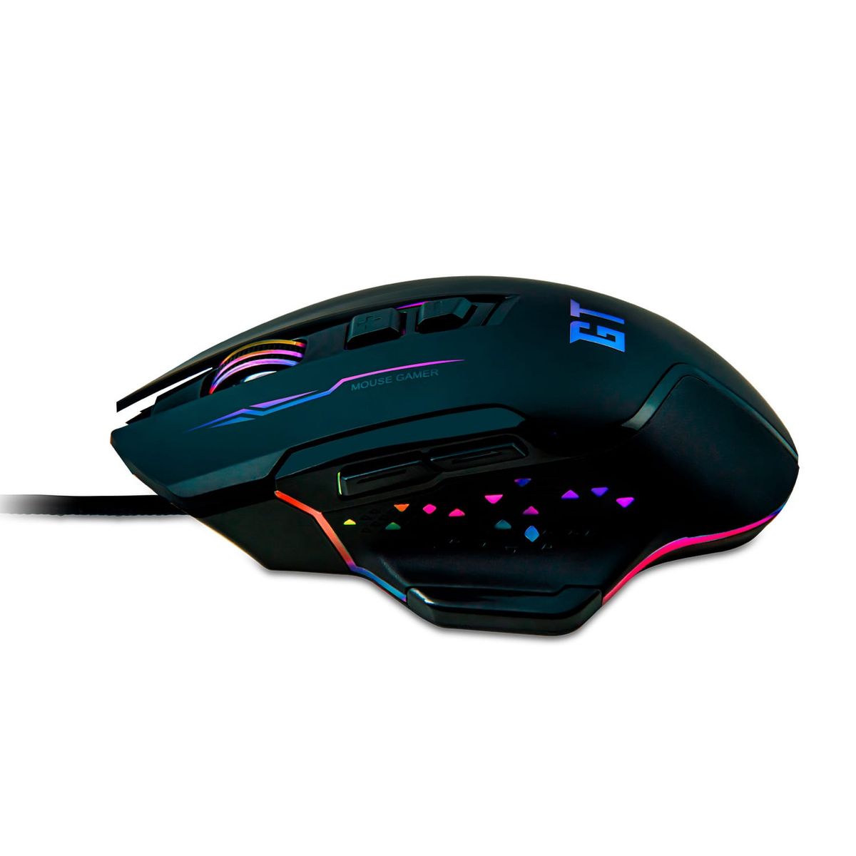 Mouse Gamer 12000 DPI Space com LED e 7 Botões| GT Gamer - lojaibyte