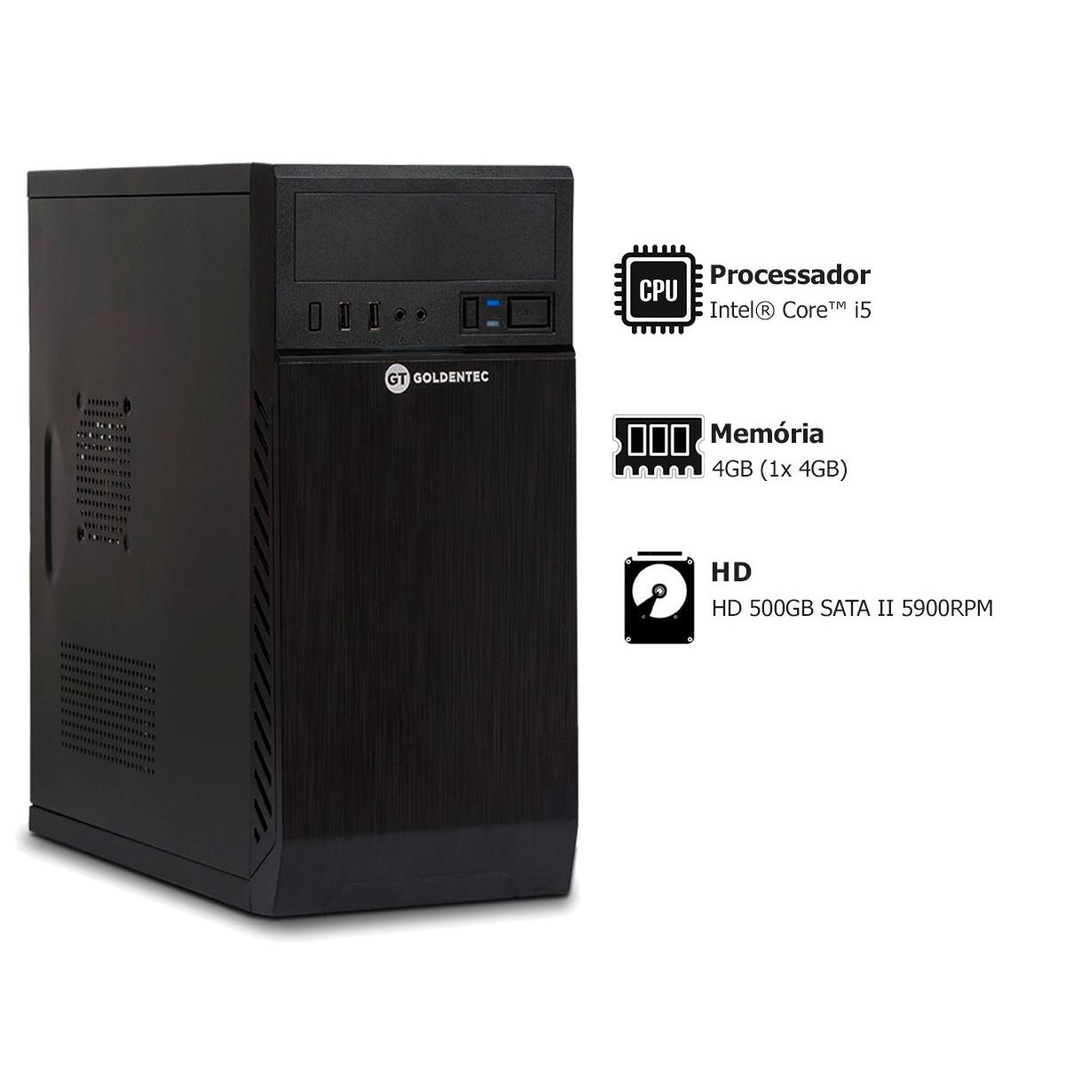 PC Intel® Core™ i5-2400 3.1GHz 4GB 500GB | GT - lojaibyte