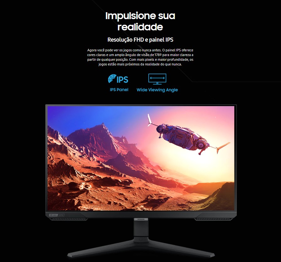 Monitor Gamer 27 Samsung Odyssey G40 FHD LS27BG400ELXZD - lojaibyte