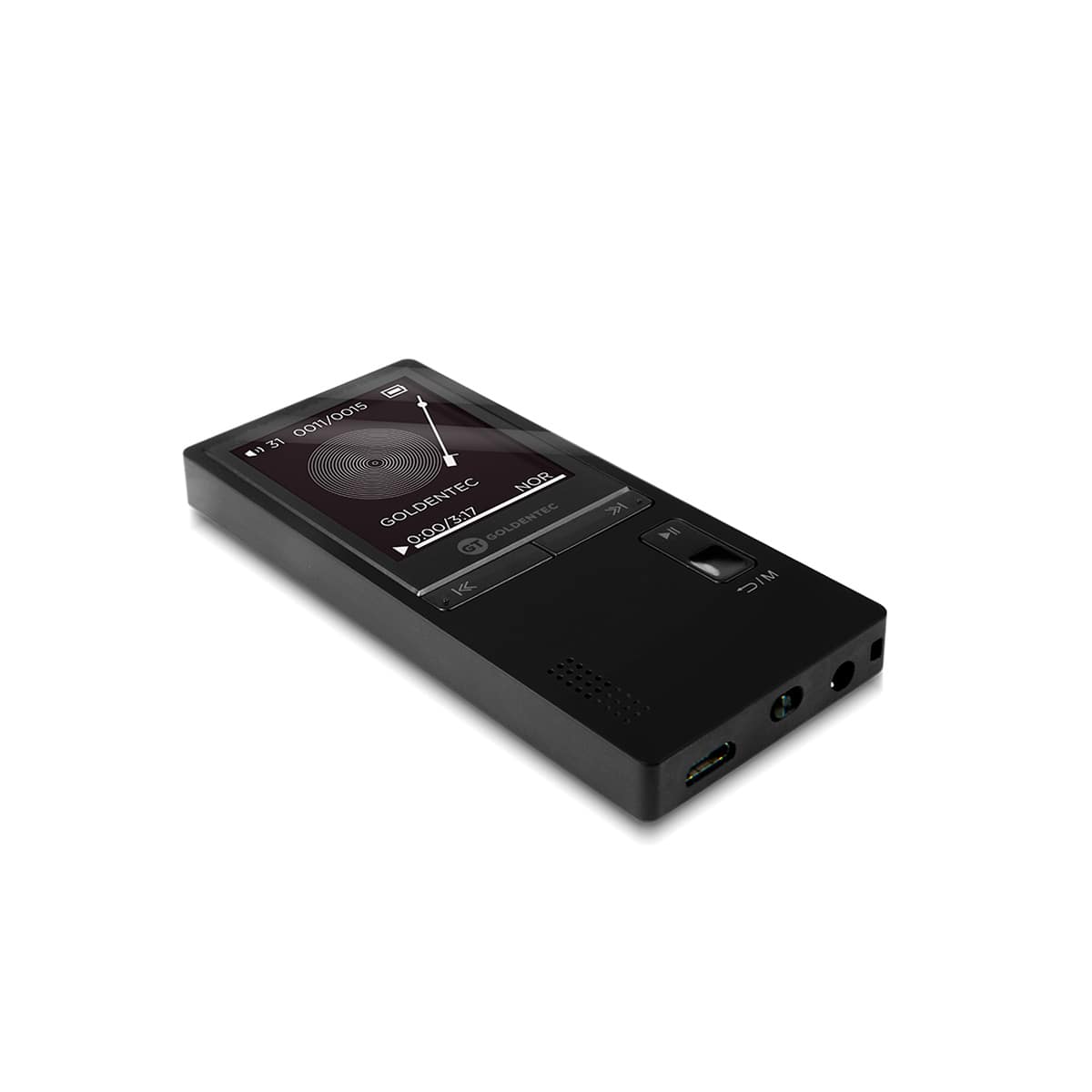 MP4 8GB LCD 1.8" Preto | Goldentec - lojaibyte