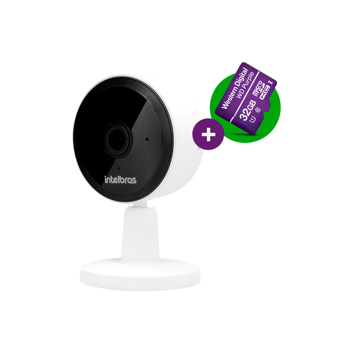 Câmera Inteligente Interna Intelbras IM1 Wi-Fi Branco - lojaibyte