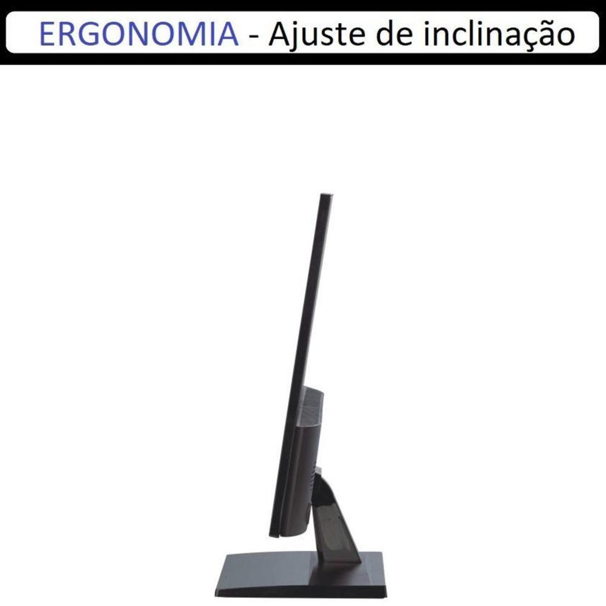 Monitor HQ LED 19.5" HD com HDMI e VGA 19.5HQLED Preto - lojaibyte