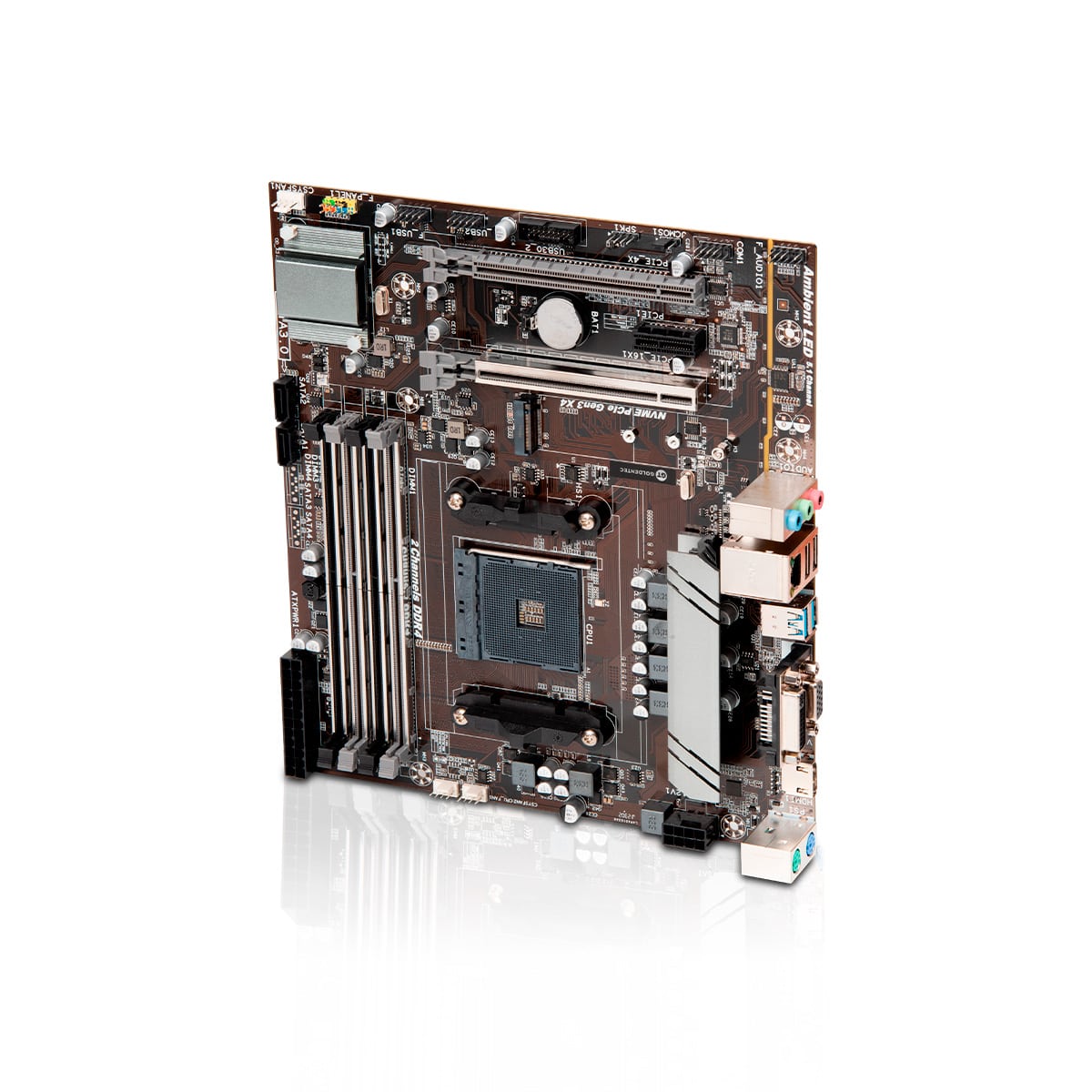 Placa Mãe AMD A520 DDR4 | Goldentec - lojaibyte