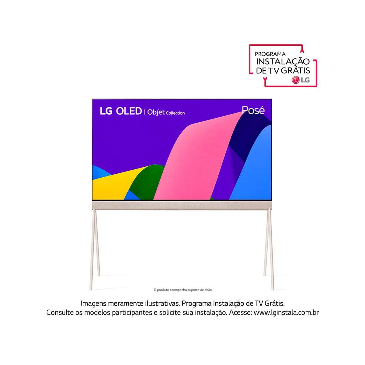 Smart Tv 55" LG OLED 4k Posé 55LX1QPSA ThinQ Ai Alexa Google - lojaibyte