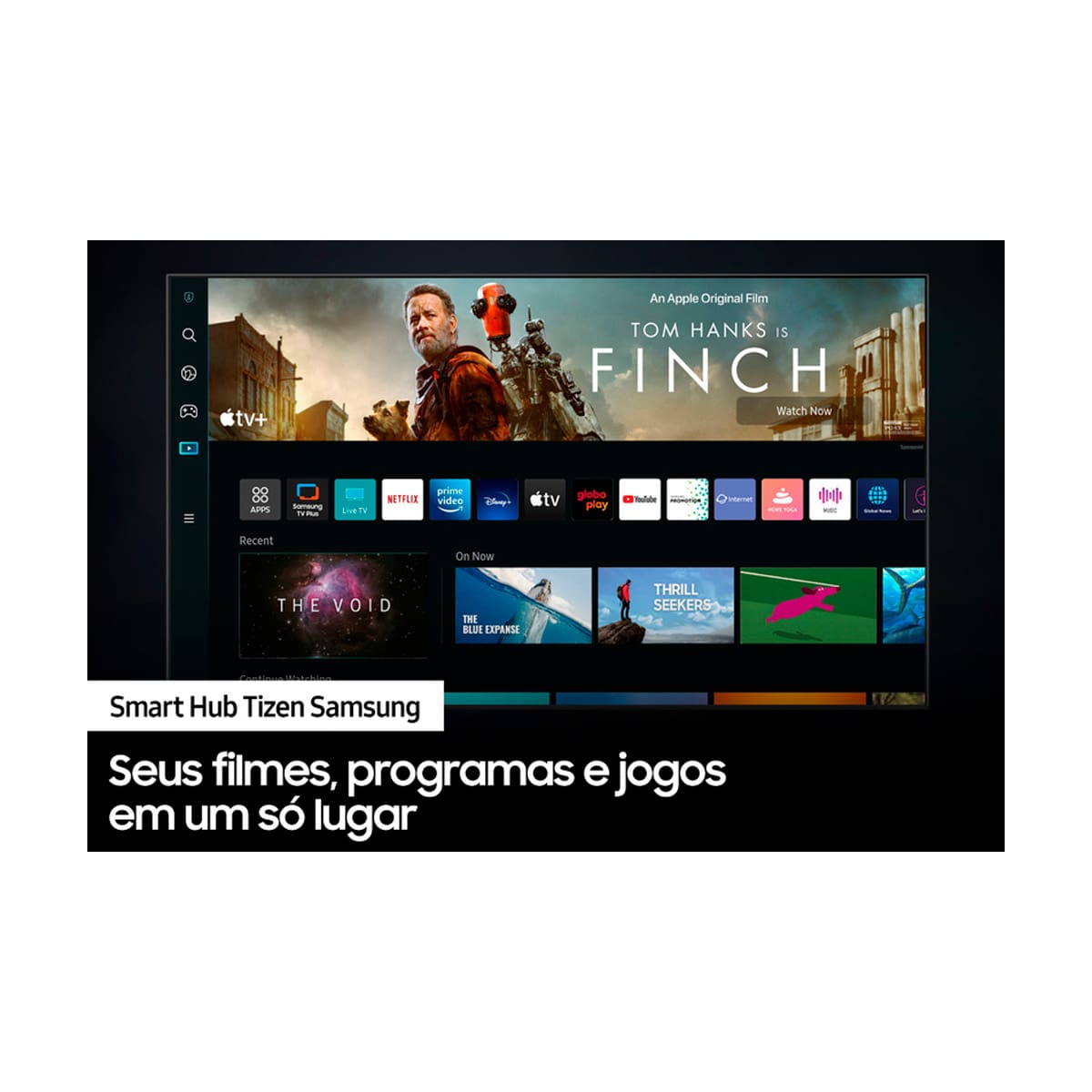 Samsung Smart TV 43 polegadas UHD 4K 43CU7700 2023 - lojaibyte