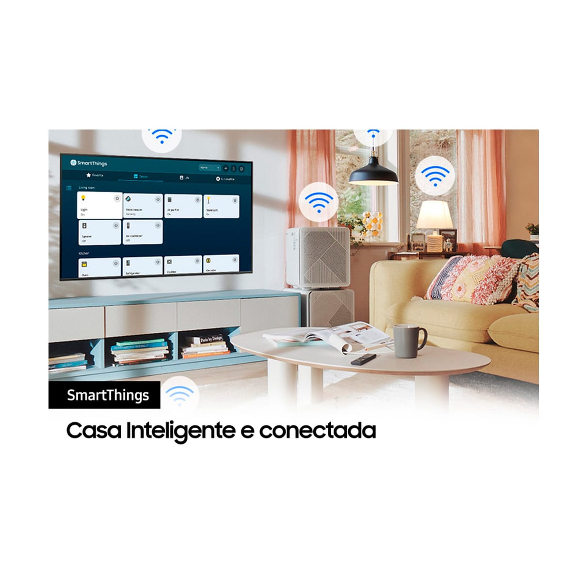 Samsung Smart TV 55 polegadas UHD 4K 55CU7700 2023 - lojaibyte