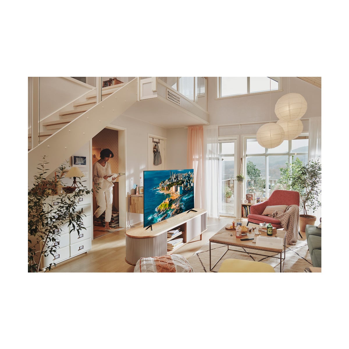 Samsung Smart TV 75 polegadas UHD 4K 75CU7700 2023 - lojaibyte