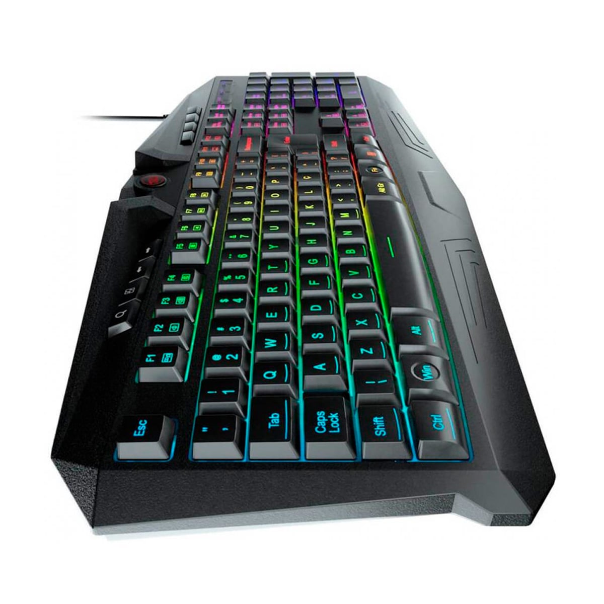 Teclado Gamer Membrana Redragon Harpe RGB Preto K503RGB - lojaibyte