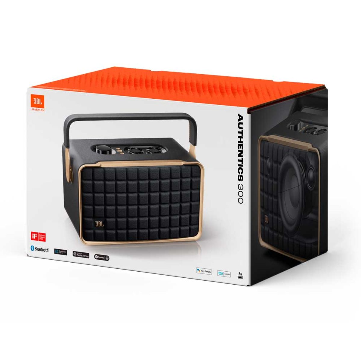 Caixa de Som JBL Authentics 300 Preta - lojaibyte