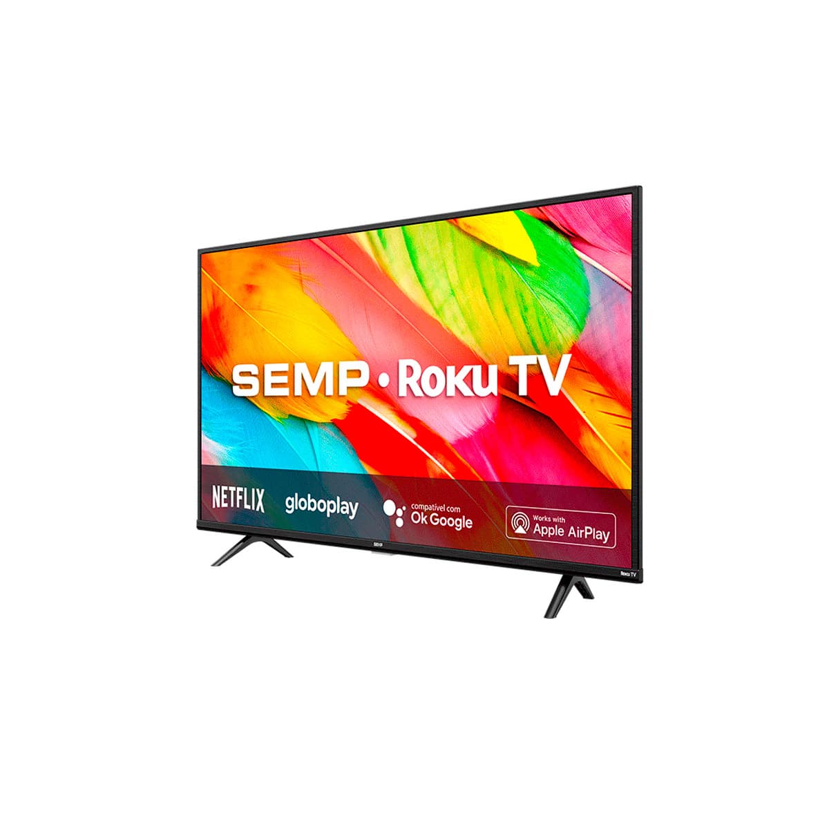 Smart TV 43" Semp TCL LED Full HD 43R6500 Roku Wi-Fi 3 HDMI - lojaibyte