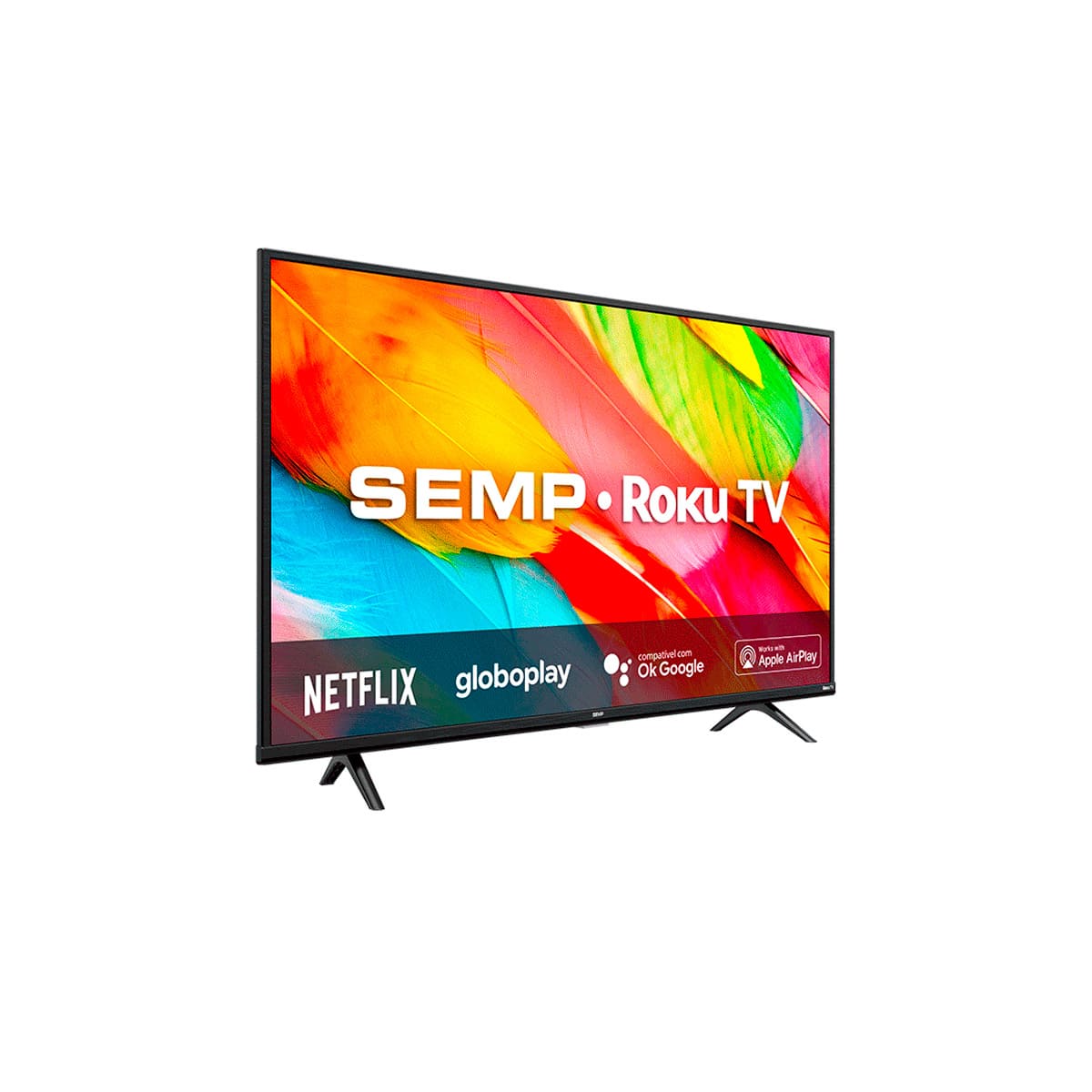 Smart TV 43" Semp TCL LED Full HD 43R6500 Roku Wi-Fi 3 HDMI - lojaibyte