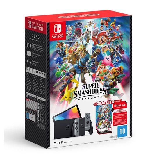 Nintendo Switch OLED 64GB Super Smash Bros Ultimate - lojaibyte