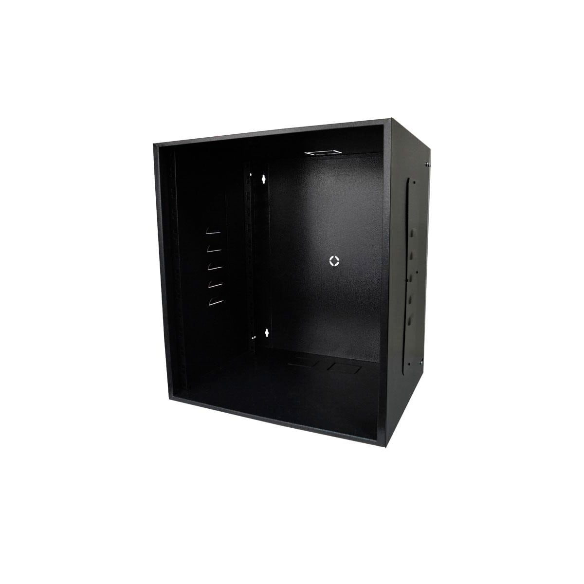 Mini Rack 19" Max Eletron 12U X 400mm Visor Acrílico Preto - lojaibyte