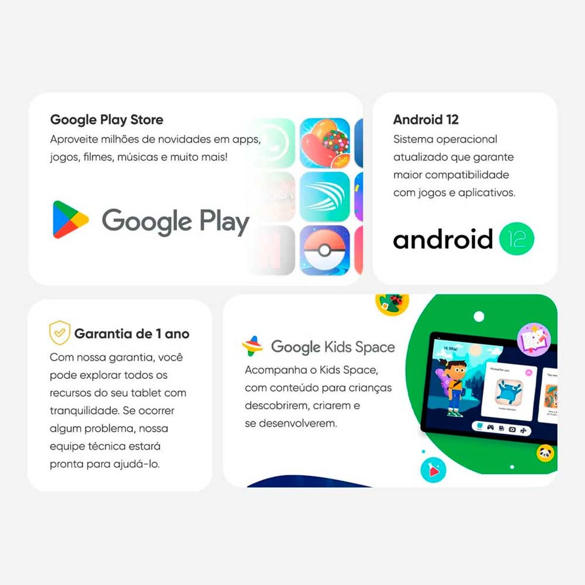 Tablet Goldentec Tab7 3G 2GB + 32GB 7" Android | GT - lojaibyte