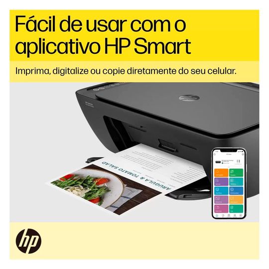 Impressora Multifuncional HP Deskjet Ink Advantage 2874 - lojaibyte