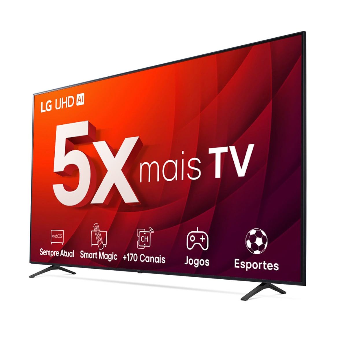 Smart TV 50" LG 4K UHD 50UR8750PSA, HDR, Alexa, ThinQAI - lojaibyte