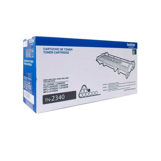 Cartucho de Toner Brother Preto - TN2340BR - lojaibyte