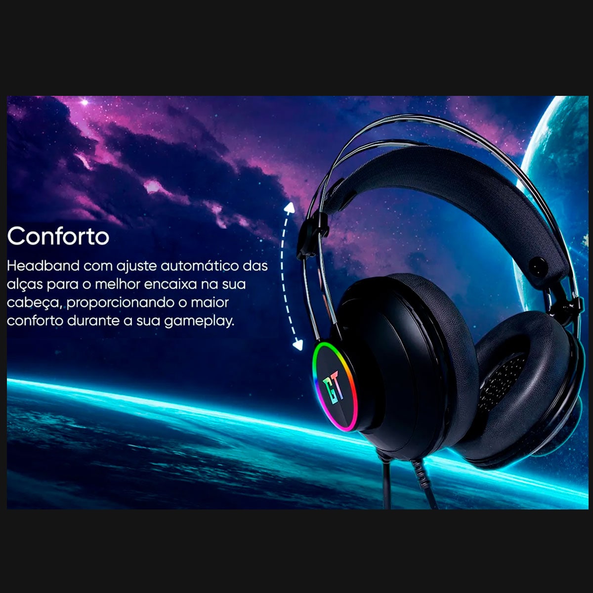 Headset Gamer Goldentec GT Astra - lojaibyte