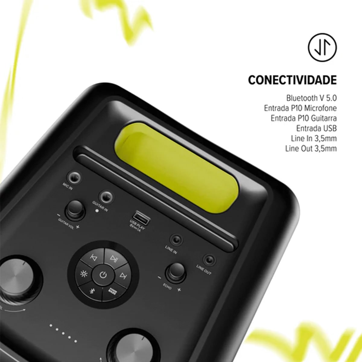 Caixa de Som Waaw Sound Box Infinite 200 160W RMS - lojaibyte