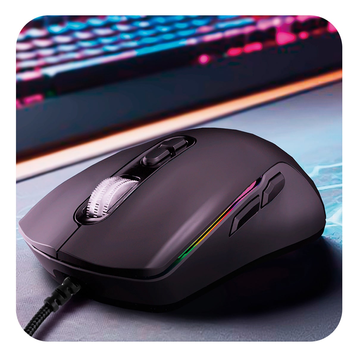 Mouse Gamer Goldentec GT Orion, 16000DPI, 6 botões - lojaibyte