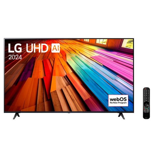 Smart TV 55" LG Ultra HD 4K 55UT8050 2024 Alexa Wi-Fi - lojaibyte
