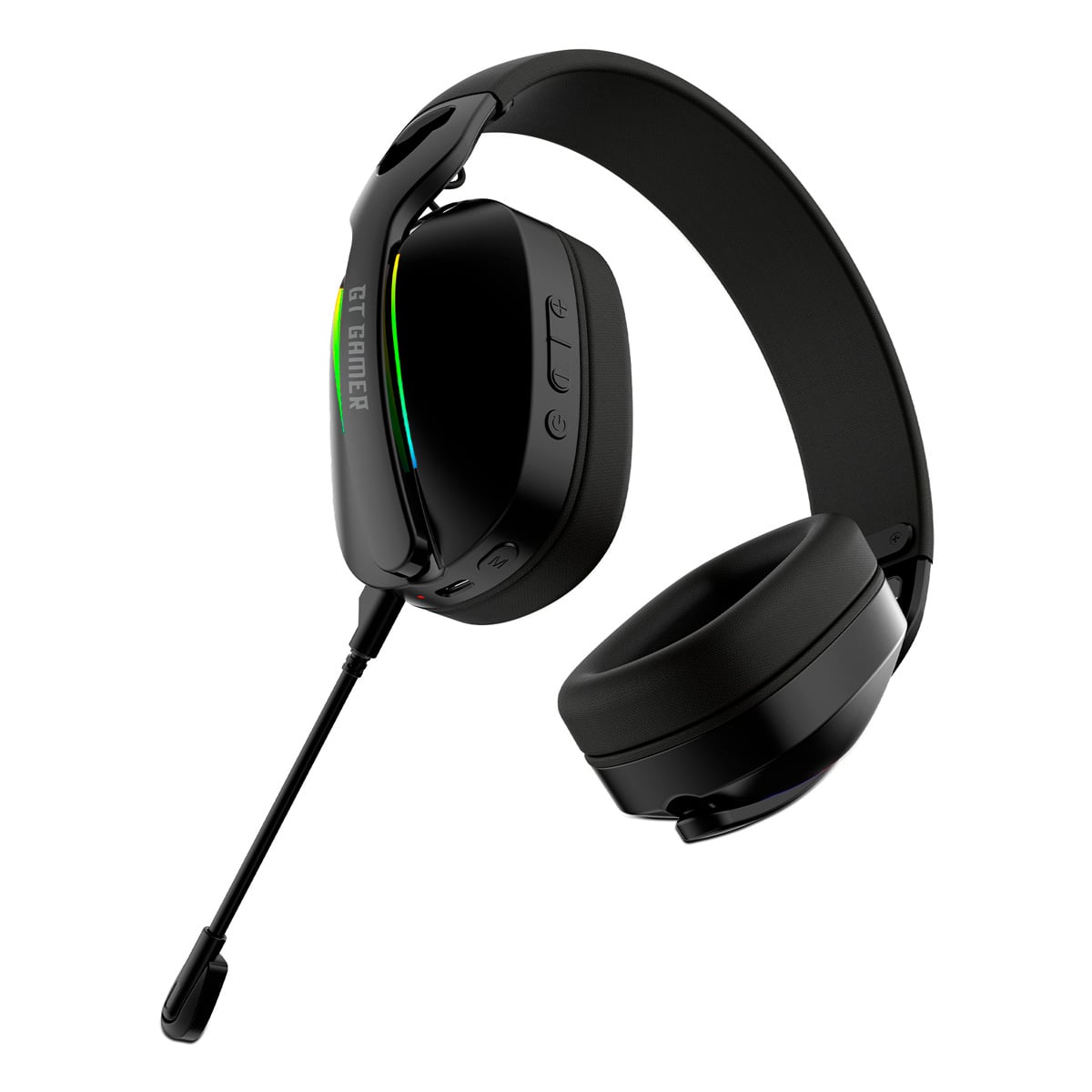 Headset Gamer Bluetooth Goldentec GT Infinity RGB Preto - lojaibyte
