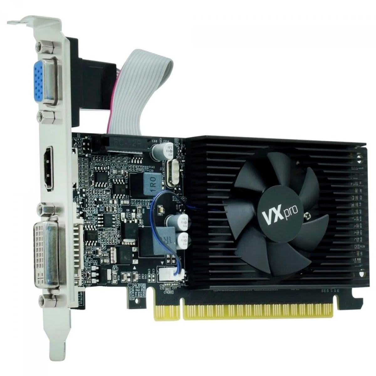Placa De Vídeo VXpro NVIDIA GeForce G210LP 1GB DDR3 64-bit - lojaibyte