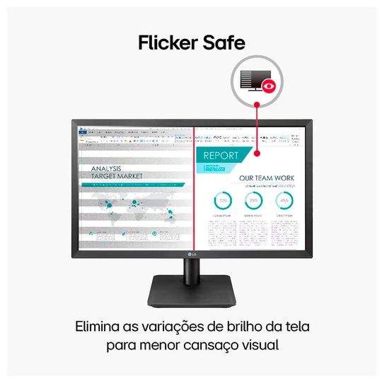 Monitor Gamer 21,5'' LG 22MP410-B VA Full HD 75Hz 5ms HDMI - lojaibyte
